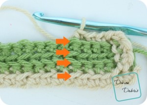 Quad Connected Double Crochet How To - Divine Debris