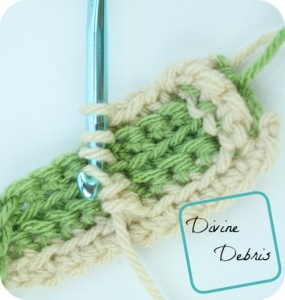 Quad Connected Double Crochet How To - Divine Debris