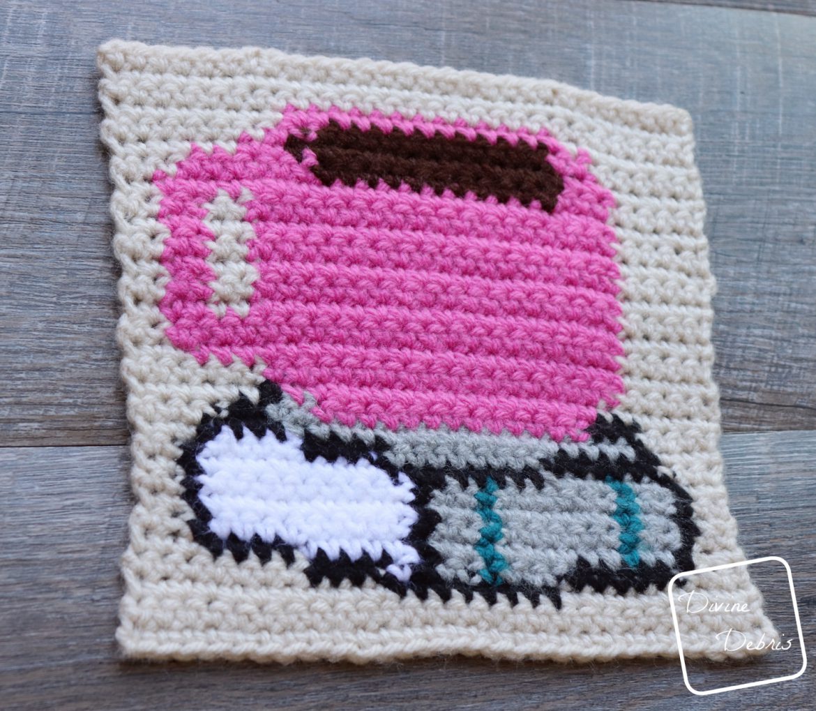 Coffee Tapestry Square Afghan Project – Square 9