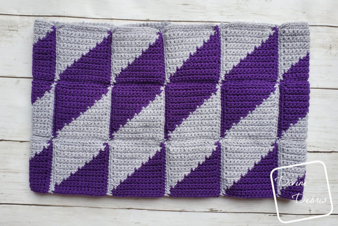 Divine Diamonds Bag free crochet pattern by DivineDebris.com Divine Debris