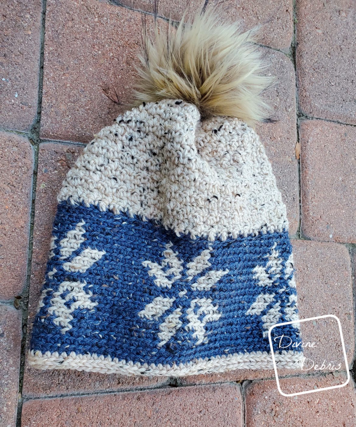 Dancing Snowflakes Beanie free crochet pattern by Divine Debris