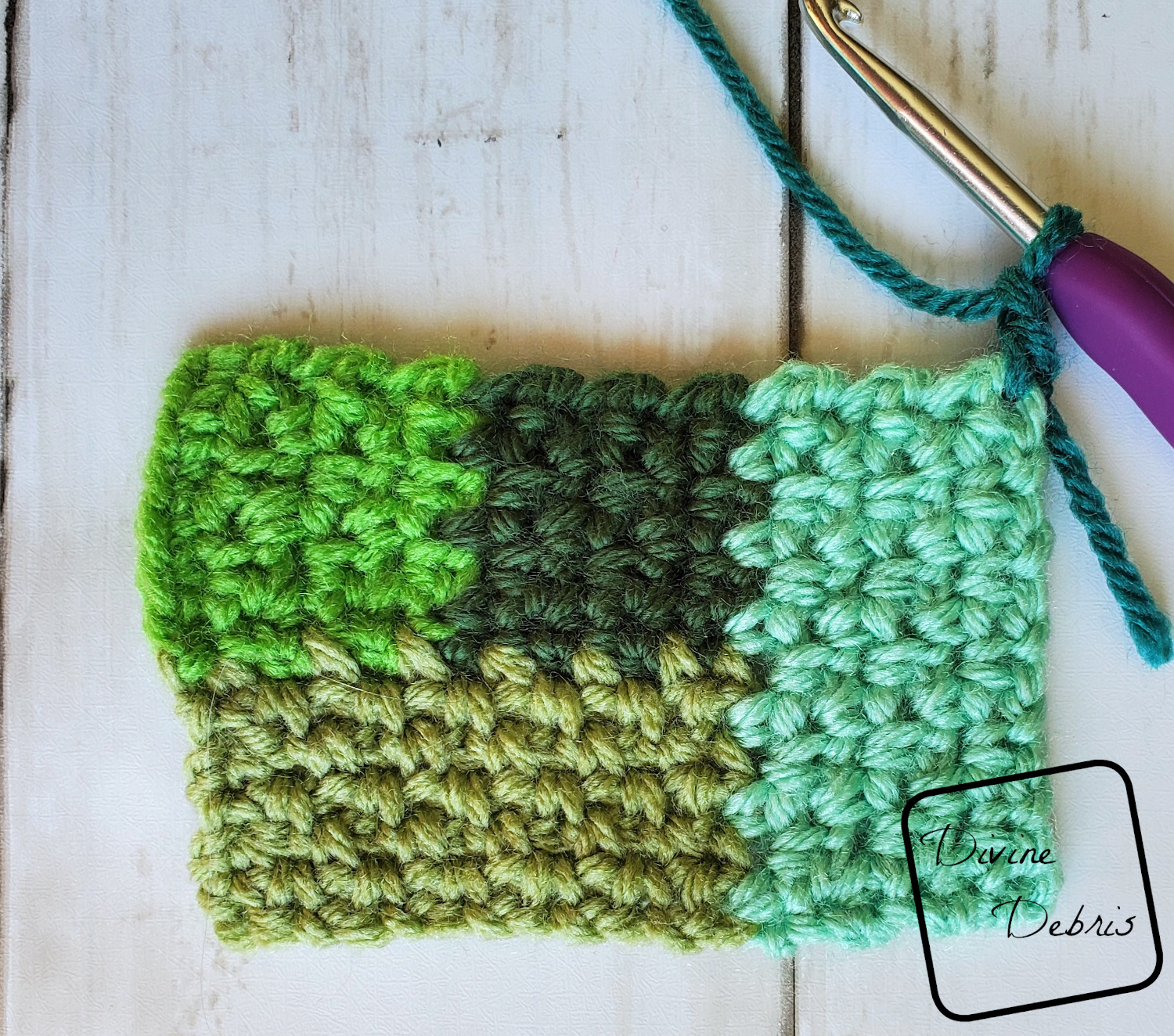 Linen Log Cabin Square a free crochet pattern by DivineDebris.com