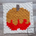 C2C Caramel Apple Afghan Square Free Graph by Divine Debris