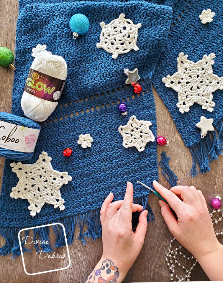 Free Crystal Snowflakes Shawl Crochet Pattern Divine Debris
