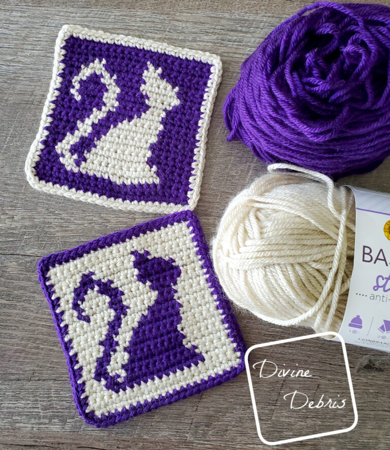 Free Cute Cats Squares crochet patterns by Divine Debris