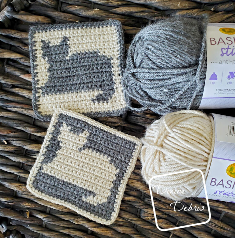 Free Cute Cats Squares crochet patterns by Divine Debris