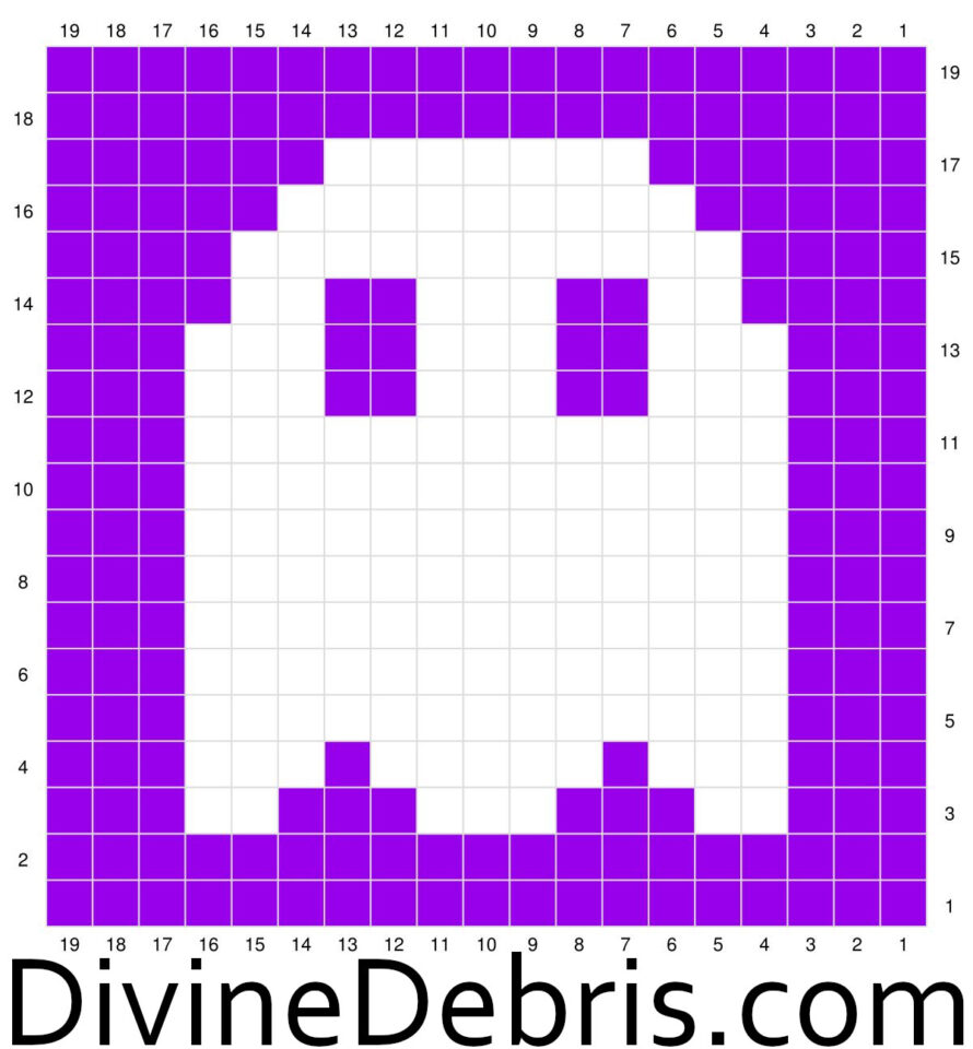 Skull and Ghost Halloween Squares Free Crochet Patterns