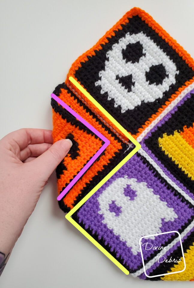 Free Patchwork Halloween Bag Crochet Pattern - Divine Debris