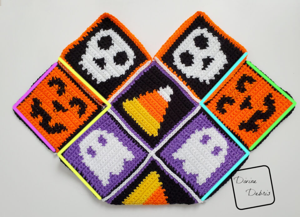Free Patchwork Halloween Bag Crochet Pattern - Divine Debris
