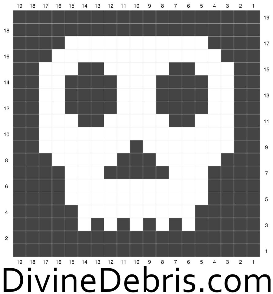 Skull and Ghost Halloween Squares Free Crochet Patterns