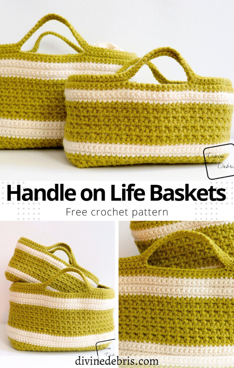 Handle On Life Baskets crochet pattern by Divine Debris - Divine Debris