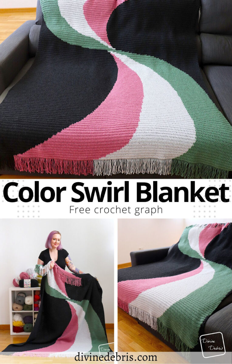 Free Color Swirl Blanket Crochet Pattern - Divine Debris