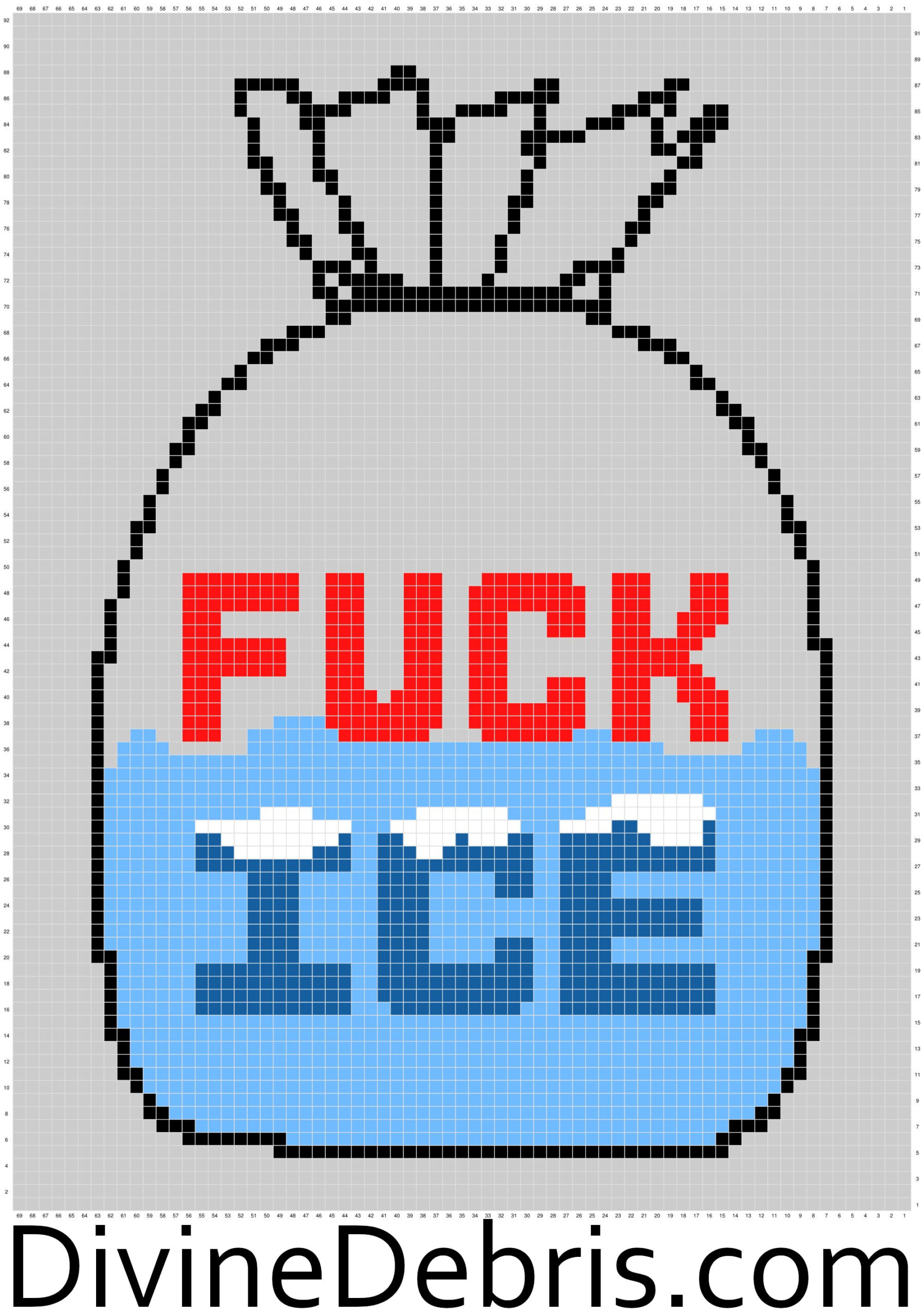 More Fuck Ice Wall Hangings Free Crochet Pattern Graphs - Divine Debris