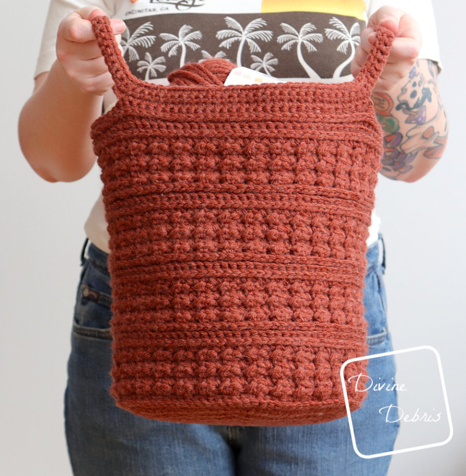 Free Lucy Basket Crochet Pattern - Divine Debris